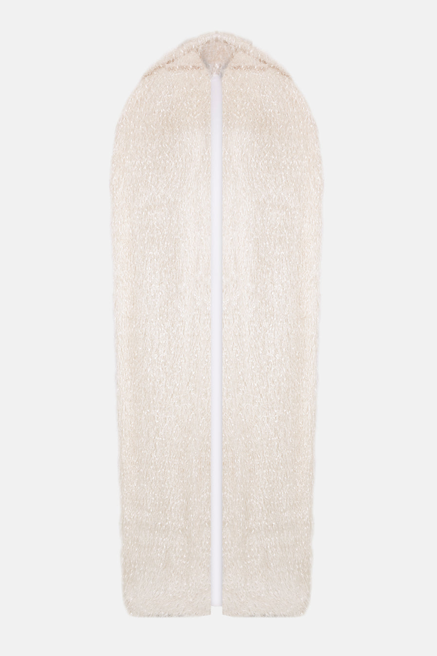 Capa larga con capucha de novia – Beatriz de la Cámara